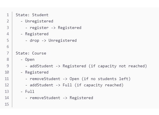 Solved PLEASE PUT INFORMATION IN AN ACTUAL UML STATE DIAGRAM | Chegg.com