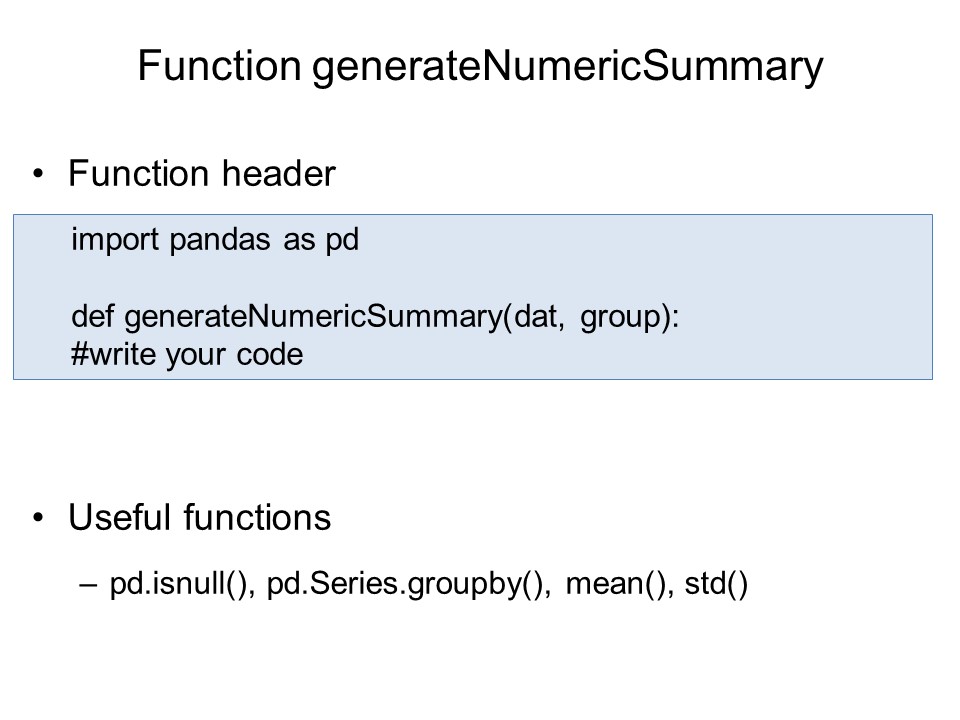 Solved Summarizing A Numeric Variable By Group When Youre 