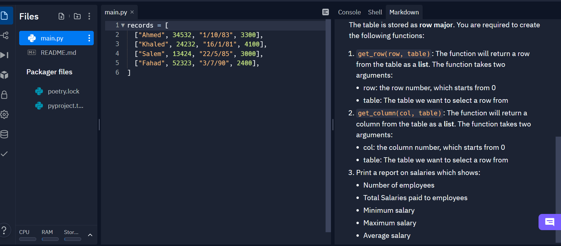 Solved E Mainpy Console Shell Markdown Files 合1 The 3326