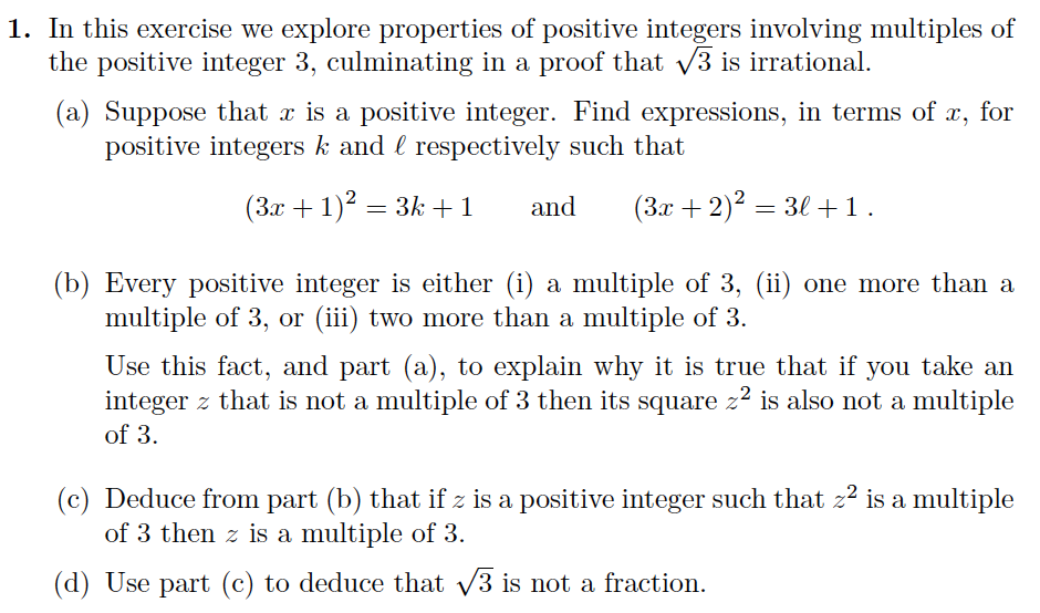 Solved 1. In This Exercise We Explore Properties Of Positive 
