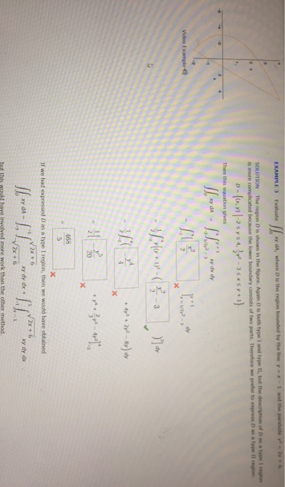 Solved Evaluate doubleintegral_D xy dA, where D is the | Chegg.com