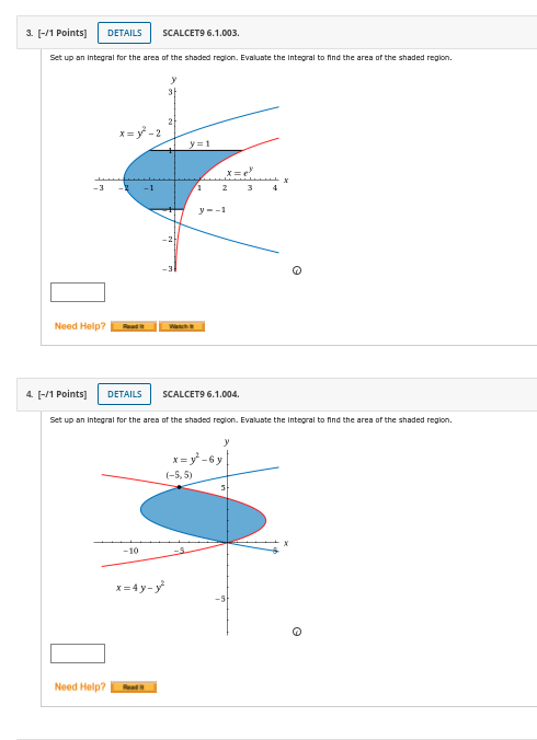 Solved Set up an integral for the area of the shaded region. | Chegg.com