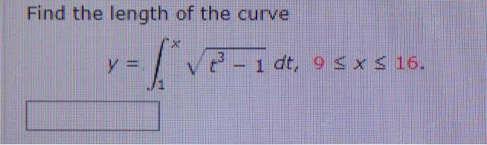 Solved Find the length of the curve | Chegg.com