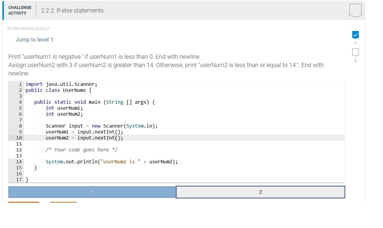 Solved Print "userNum1 is negative." if userNum1 is less | Chegg.com