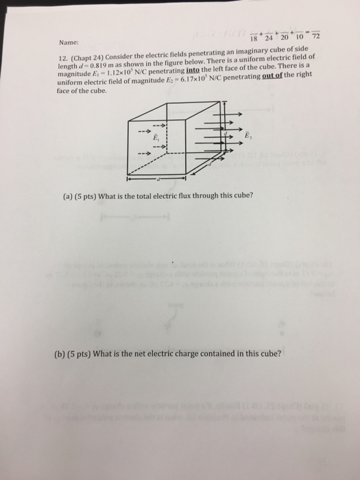 Solved 18 24 20 10 72 Name: 12. (Chapt 24) Consider the | Chegg.com