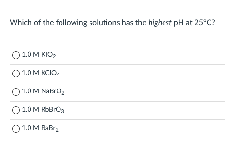 Solved Which of the following is the strongest reducing | Chegg.com