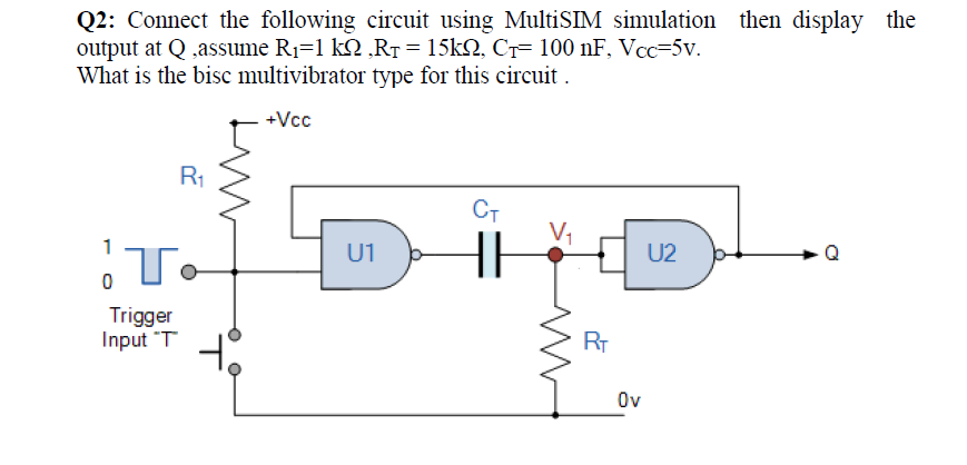 Solved Q2: Connect the following circuit using MultiSIM | Chegg.com