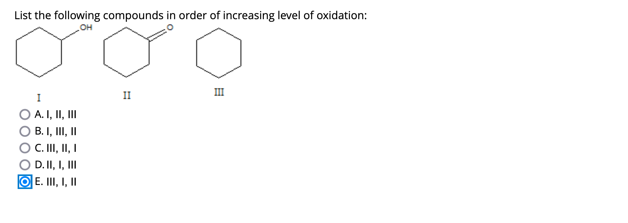 Solved List the following compounds in order of increasing | Chegg.com