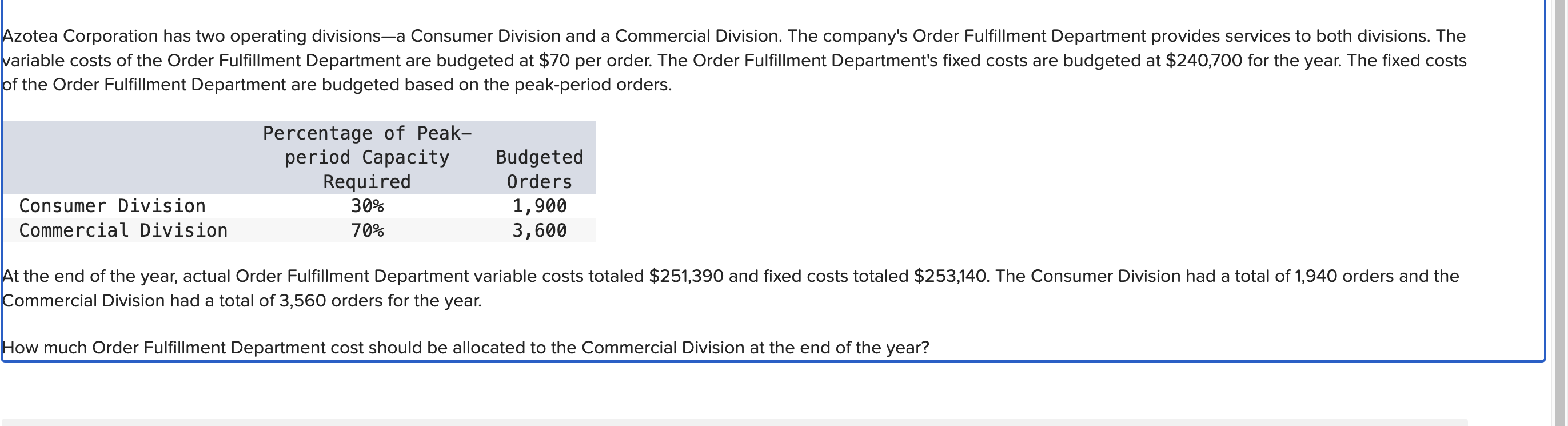 Solved zotea Corporation has two operating divisions-a | Chegg.com