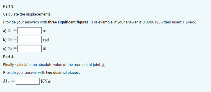 Solved Use the stiffness method to analyse the elastic frame | Chegg.com