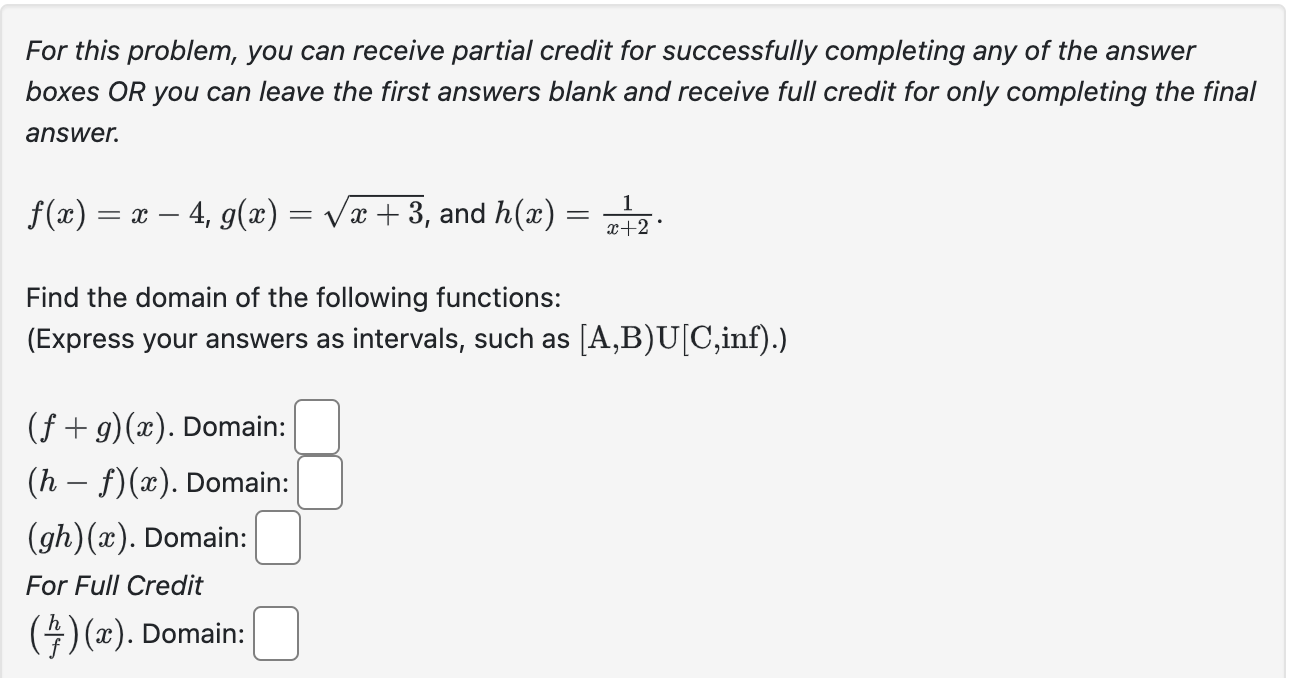 Solved For this problem, you can receive partial credit for | Chegg.com