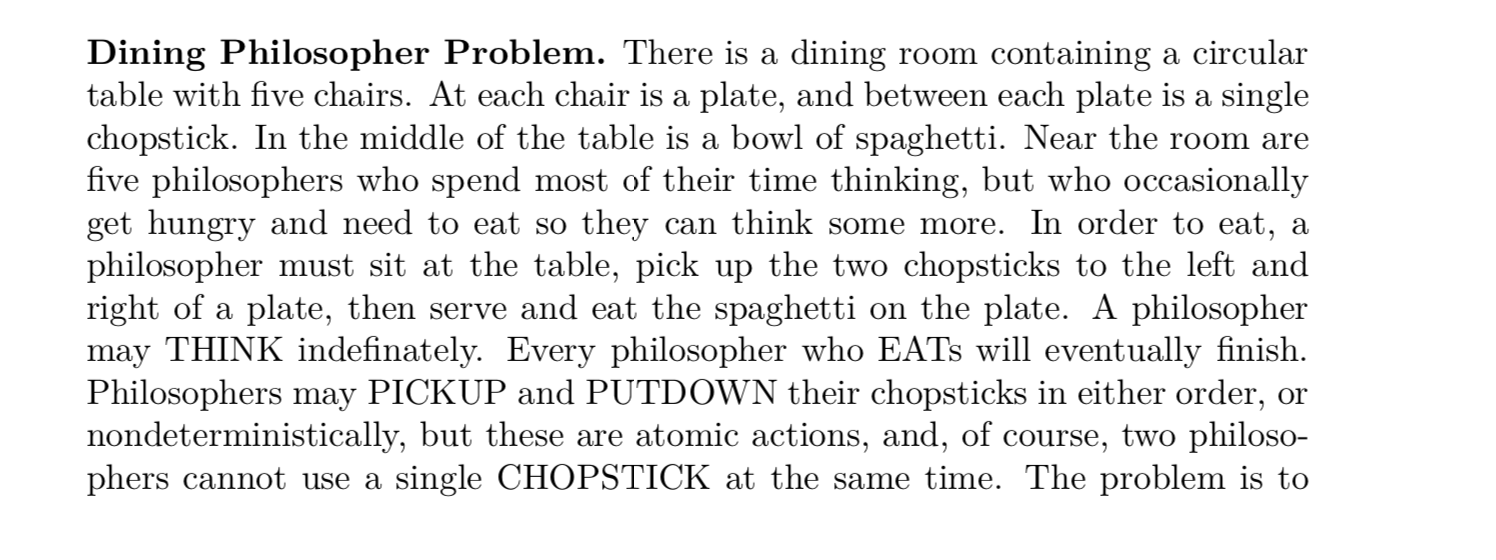Solved P3 P5 P4 Dining Philosopher Problem. There is a | Chegg.com