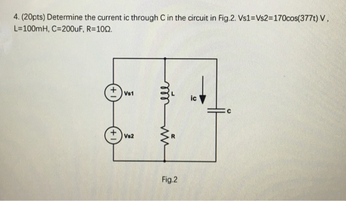 Solved Determine the current ic through C in the circuit in | Chegg.com