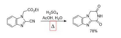 Solved CO Et NH -CN H2SO4 AcOH, H20 A Δ 78% | Chegg.com