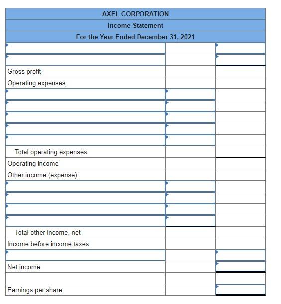 Solved Exercise 4-5 (Static) Income statement presentation | Chegg.com