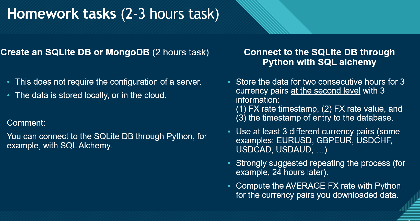 Solved Use Polygon to download FX data - Install PyCaret | Chegg.com
