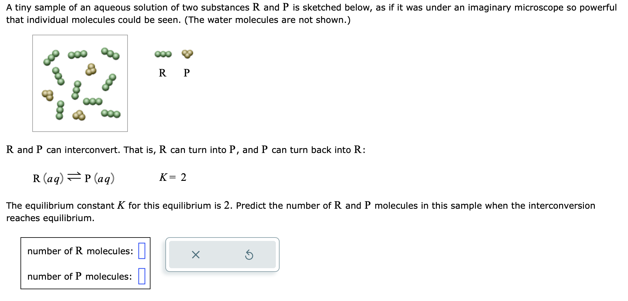 Solved A tiny sample of an aqueous solution of two | Chegg.com