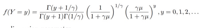 Solved Negative Binomial GLM: The negative binomial | Chegg.com