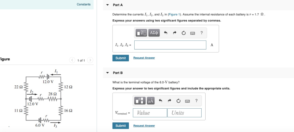 Solved Determine the currents I1, I2, I3. Assume the | Chegg.com