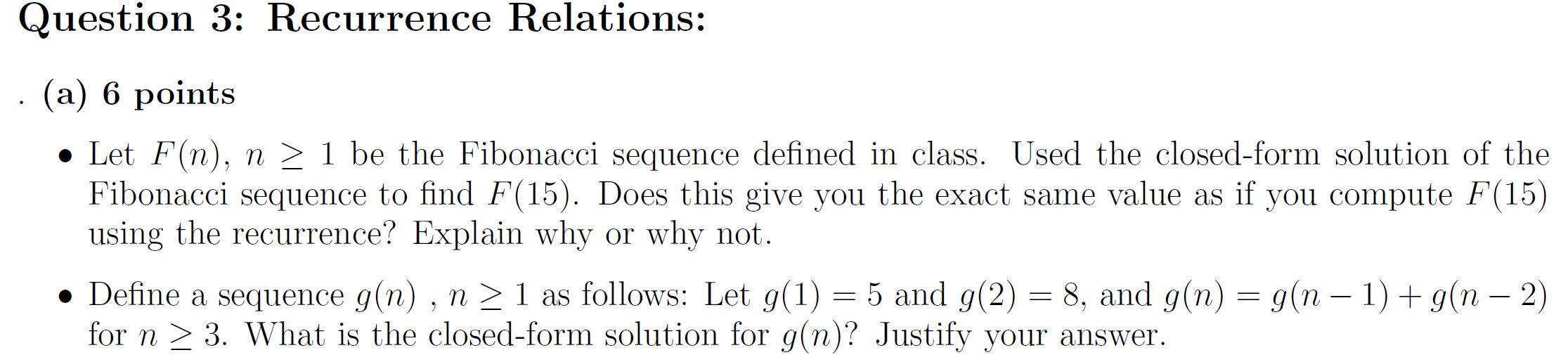 Discrete Maths - Question - 3a Please attempt the | Chegg.com