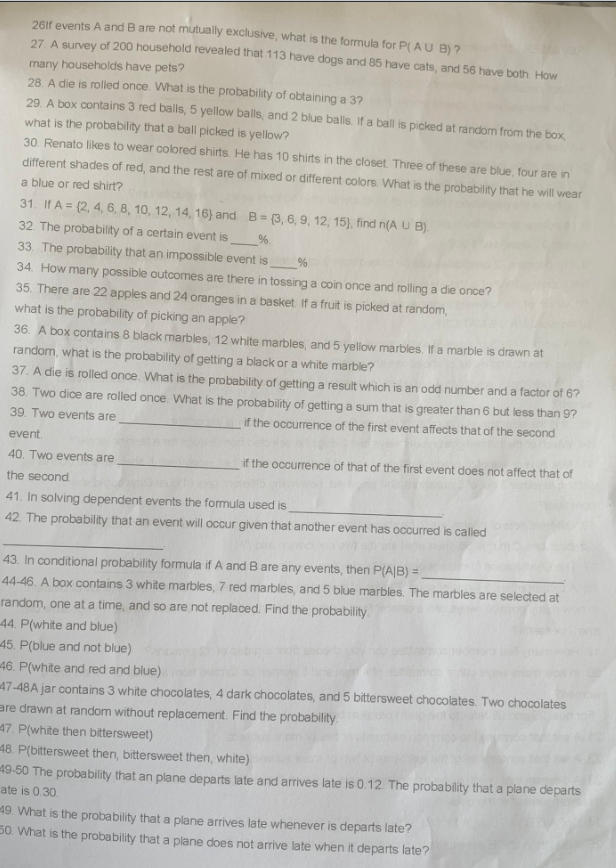 Solved 2. The arrangement of objects where order is not | Chegg.com