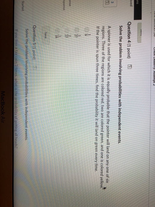 Solved ns Question 4(1 point) aved Solve the problem | Chegg.com
