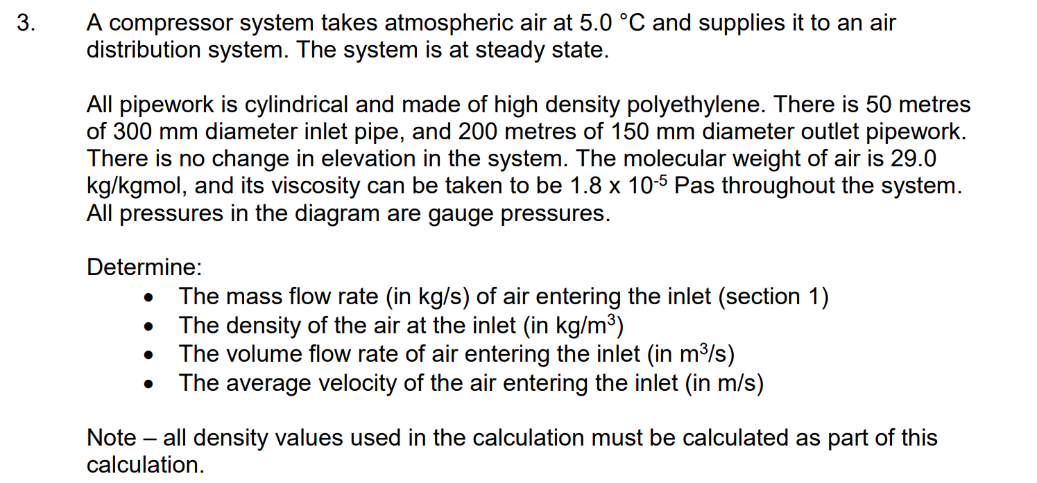 Solved A compressor system takes atmospheric air at 5.0∘C | Chegg.com Solved A compressor system takes atmospheric air at 5.0∘C | Chegg.com