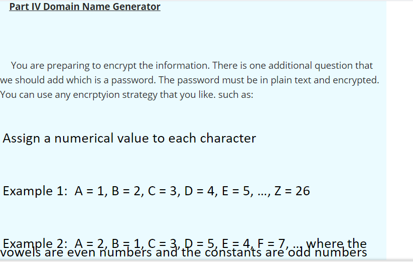 Solved Part I Domain Name Generator Using Python Programming