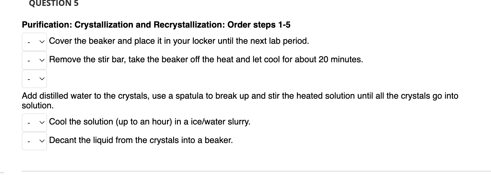 Solved Purification: Crystallization and Recrystallization: | Chegg.com