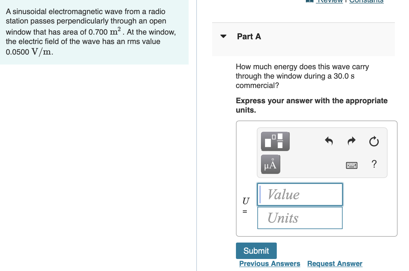 Solved A sinusoidal electromagnetic wave from a radio | Chegg.com