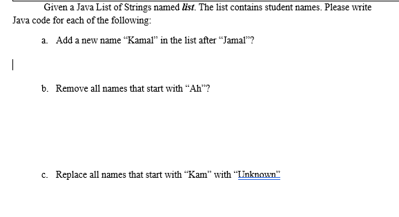 Solved Ahimport java.util.ArrayList;import | Chegg.com