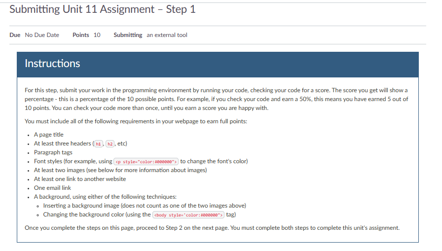 Solved For this step, submit your work in the programming | Chegg.com