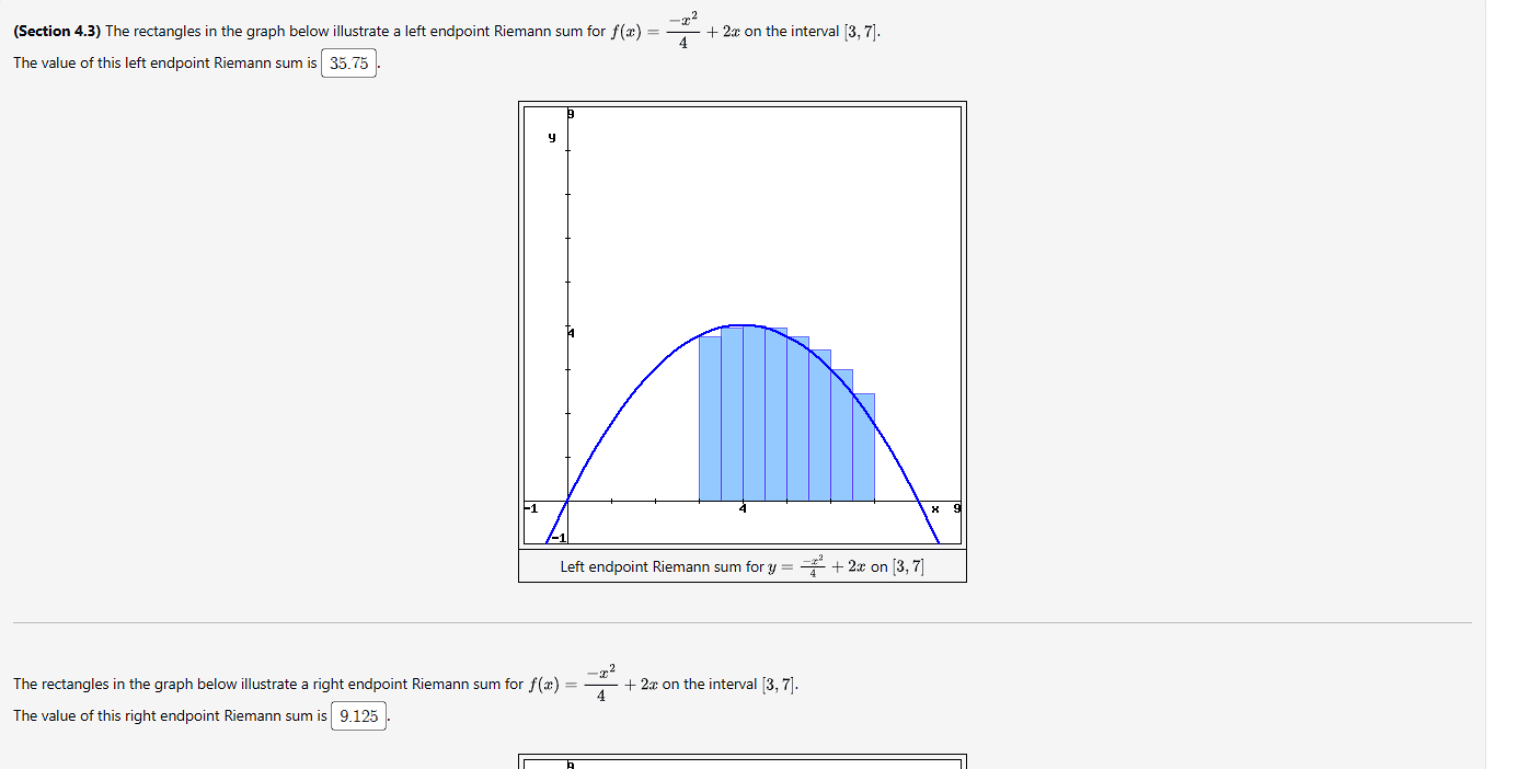 Solved (Section 4.3) ﻿The rectangles in ﻿the graph below | Chegg.com