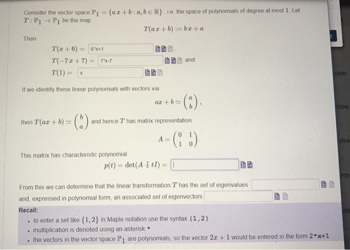 Solved Consider the vector space P1- (az+b:a,beR) ie the | Chegg.com