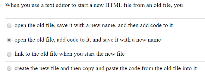 Solved A valid HTML document requires O a head element and | Chegg.com