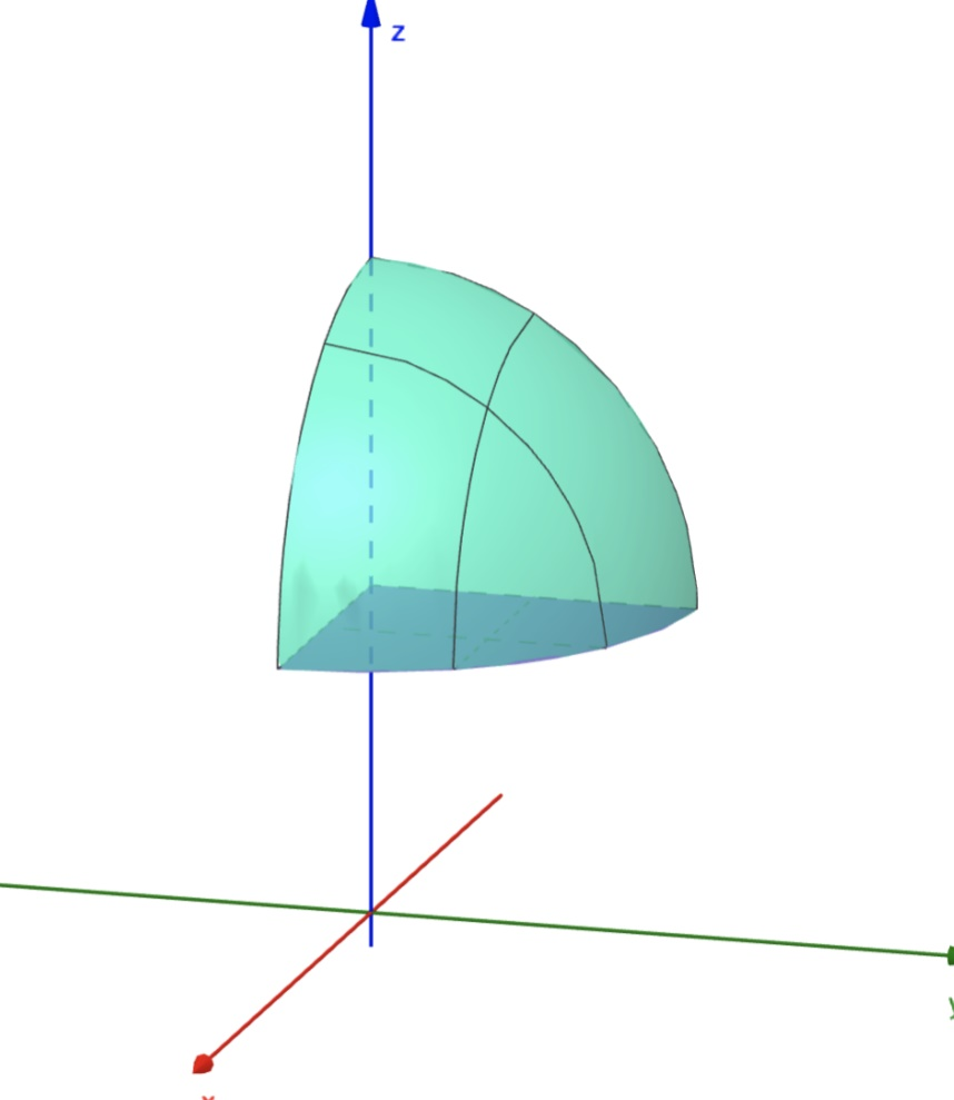 Solved G is in the first octant and bounded by x^2 + y^2 + | Chegg.com