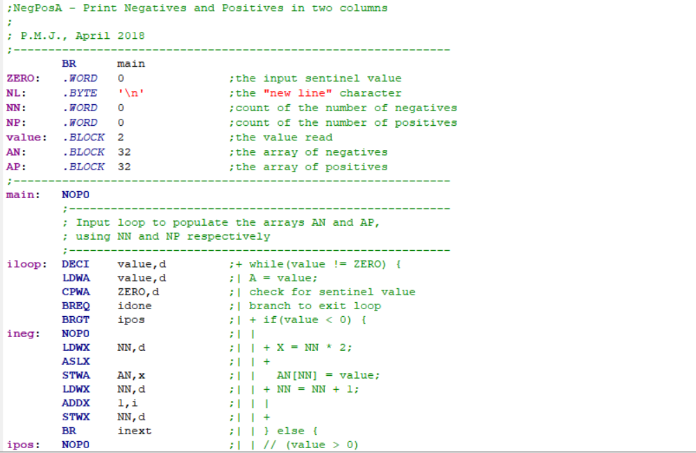 Solved Above is a program in PEP that reads pairs of | Chegg.com