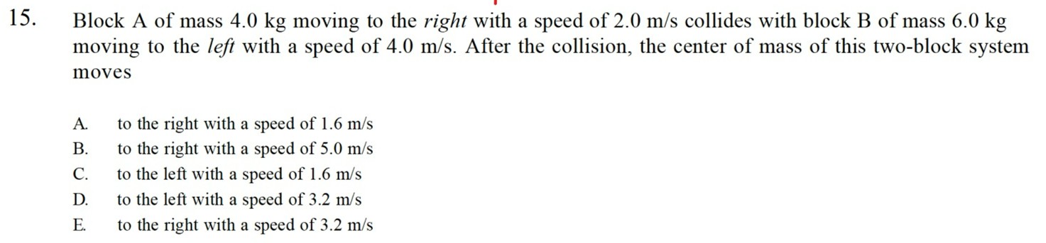 Solved Block A of mass 4.0kg ﻿moving to the right with a | Chegg.com