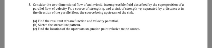 Solved Consider the two-dimensional flow of an inviscid, | Chegg.com