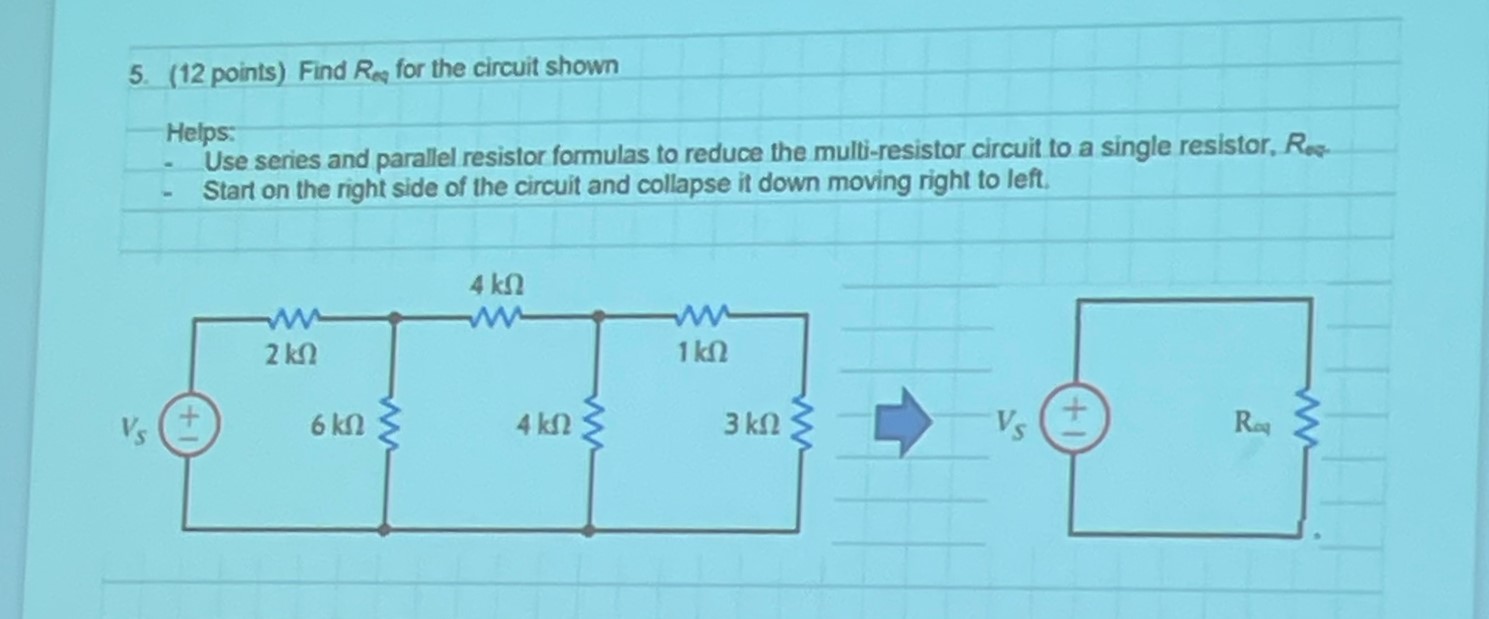 Solved Helps: - Use series and parallel resistor formulas to | Chegg.com