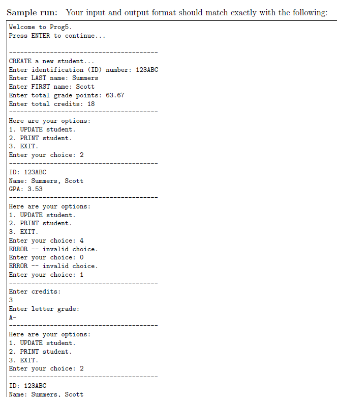Solved import java.util.Scanner; public class Prog5 { | Chegg.com