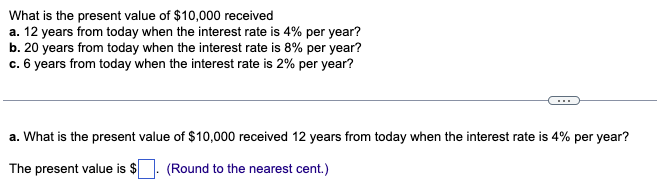 Solved (Round to the nearest cent.) | Chegg.com