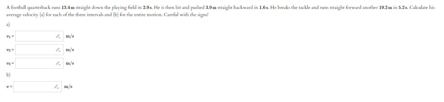 Solved average velocity (a) for each of the three intervals | Chegg.com