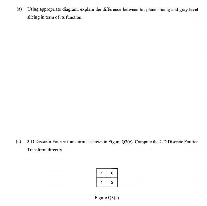 Solved (a) Using appropriate diagram, explain the difference | Chegg.com