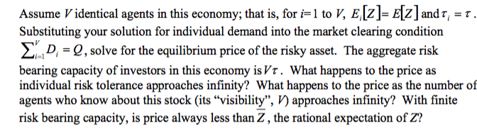 Solved The CARA (Constant Absolute Risk Aversion) utility | Chegg.com