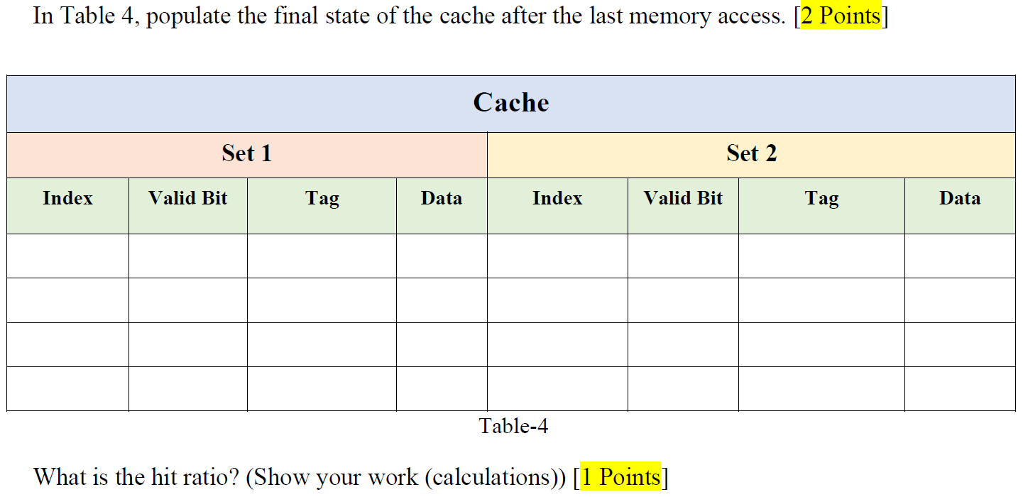 Solved Question 2: Consider an eight-block cache. A series | Chegg.com