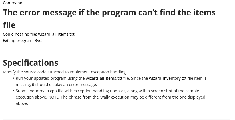 Solved Add Exception Handling To A Program That Keeps Track 