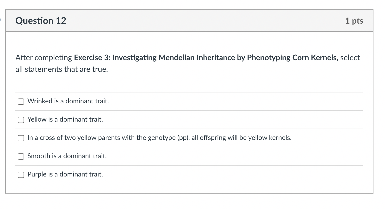 Solved After completing Exercise 3: Investigating Mendelian | Chegg.com