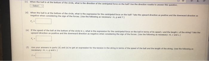 Solved Consider a ball on a fixed-length string being | Chegg.com