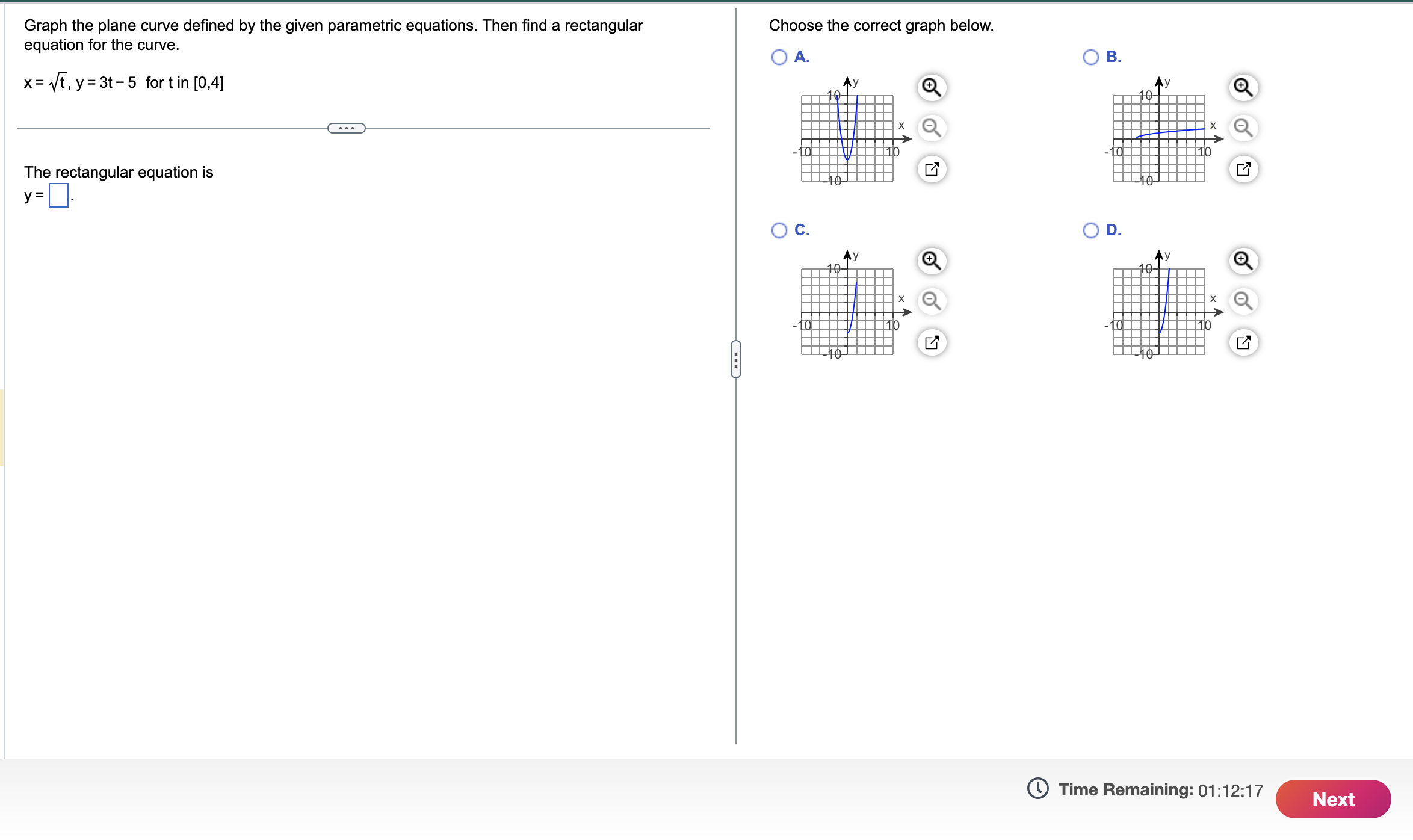 Solved Graph the plane curve defined by the given parametric | Chegg.com Solved Graph the plane curve defined by the given parametric | Chegg.com